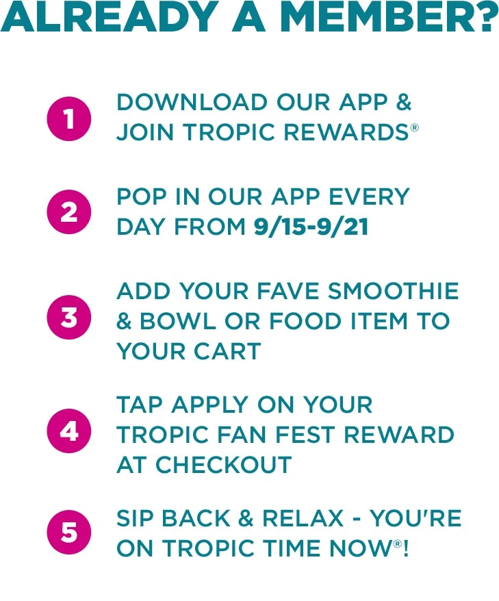 Tropic Fan Fest | Exclusive for Tropic rewards members